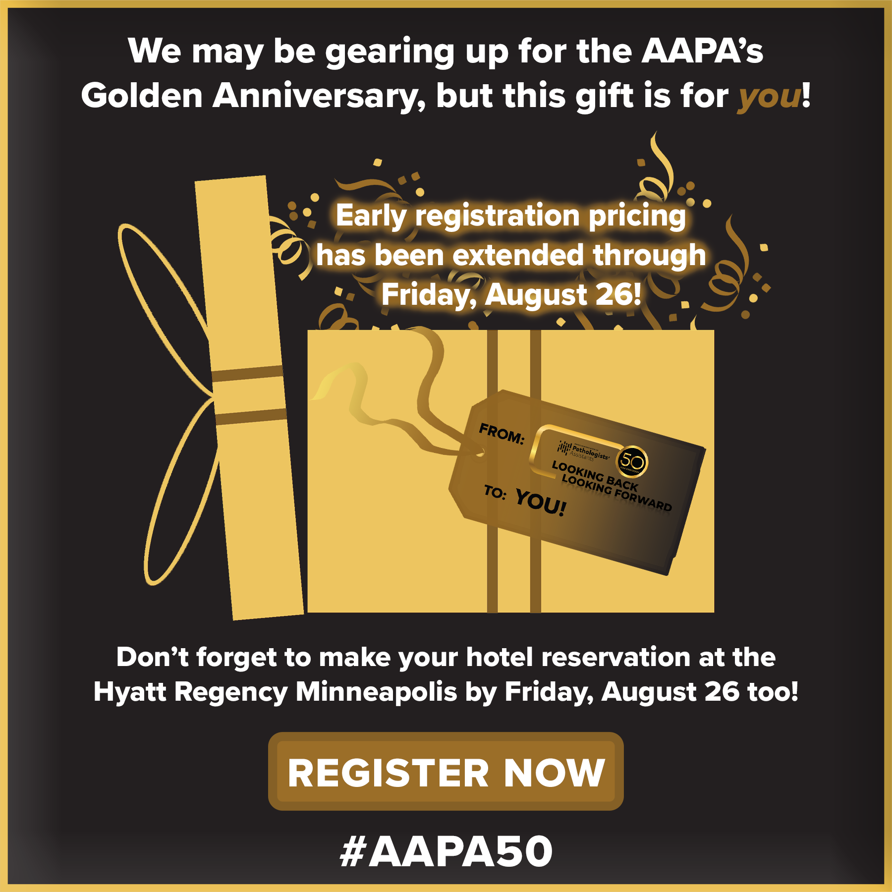 SURPRISE! Early registration pricing extended through Aug. 26 ...