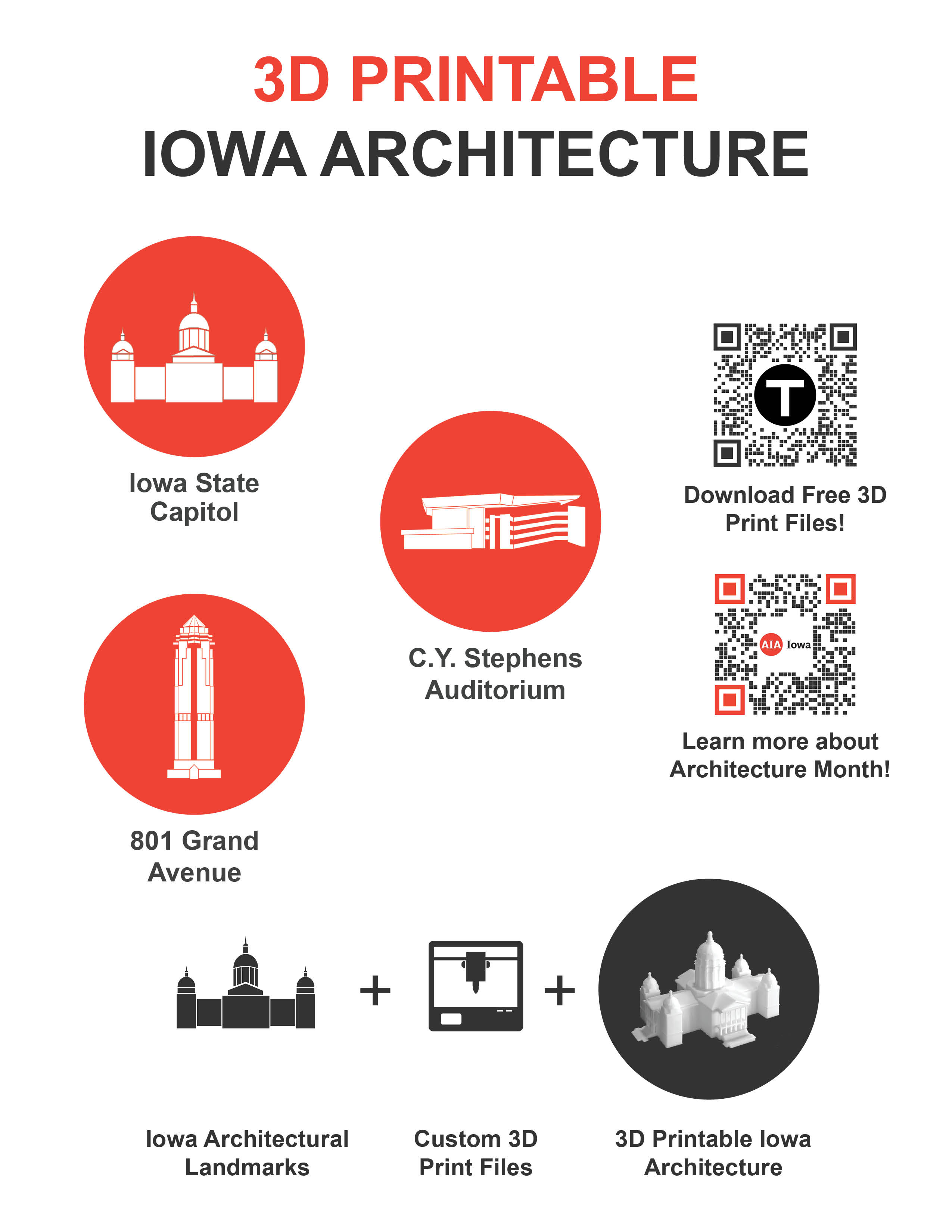 3D Printable Iowa Architecture - American Institute of Architects, Iowa ...