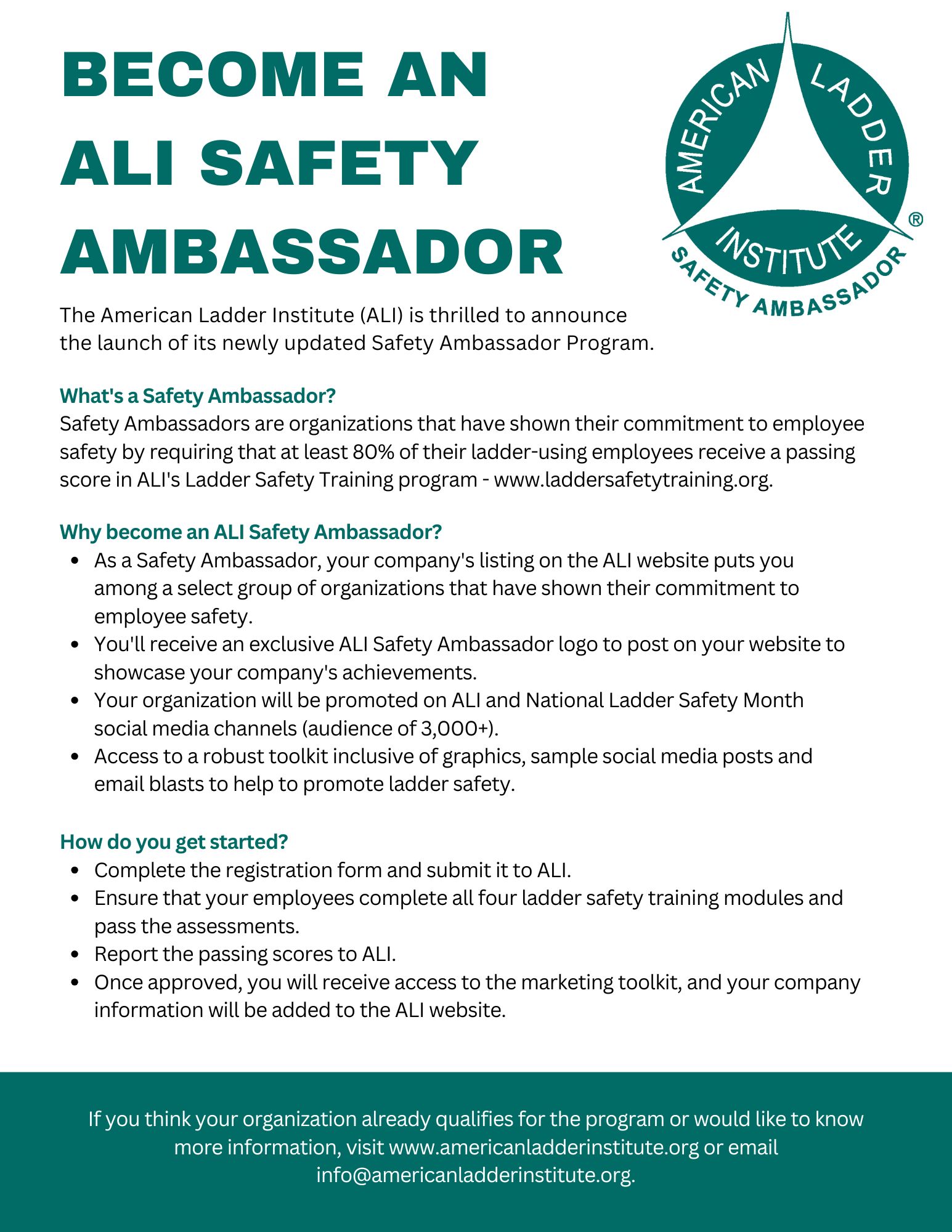Safety Ambassador Home Page