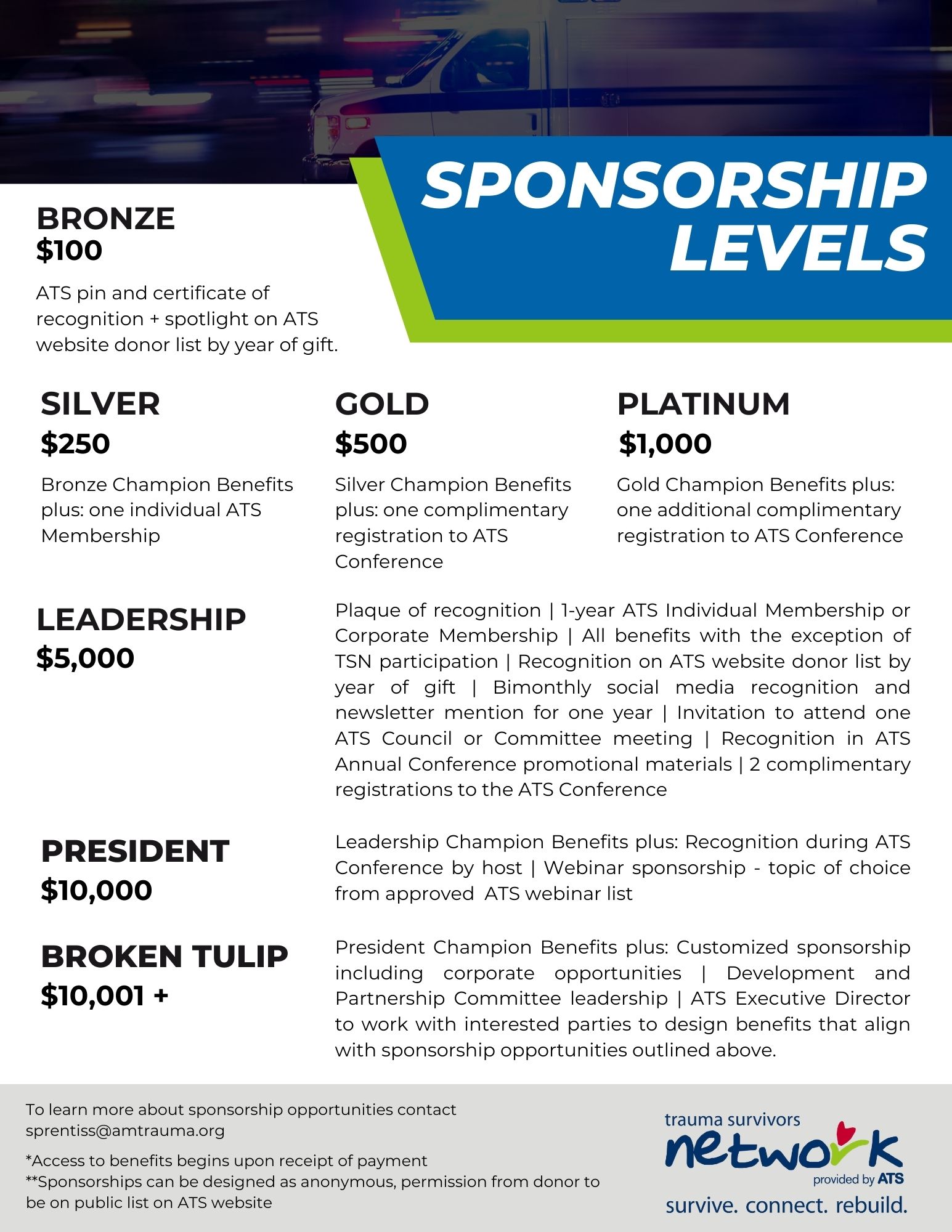 Sponsorship Opportunities