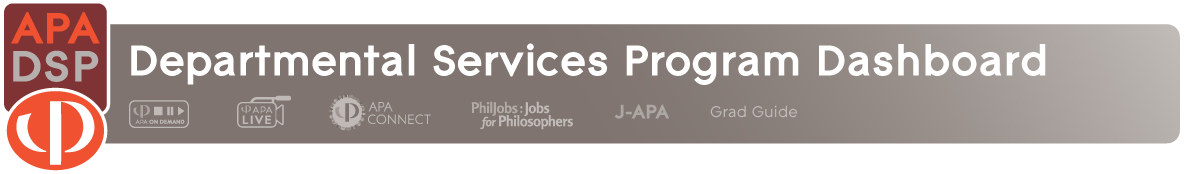 Department Services Program - American Philosophical Association