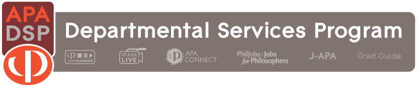 Department Services Program - American Philosophical Association