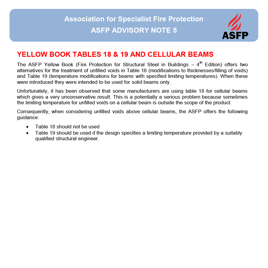 Technical Documents - Association for Specialist Fire Protection