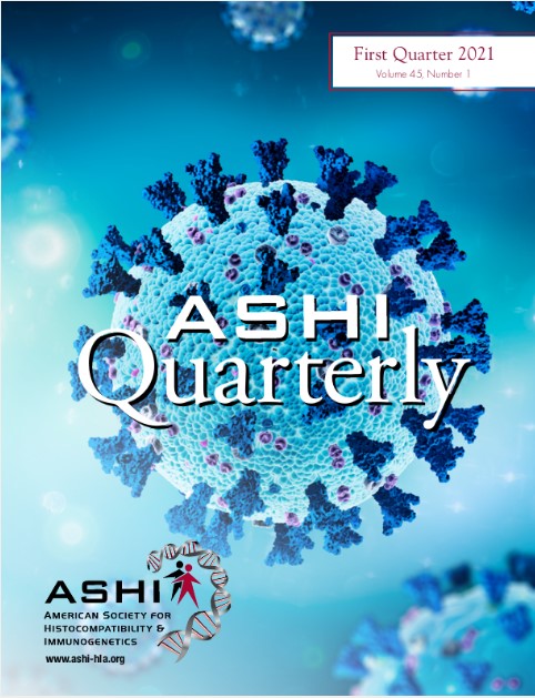 ASHI Quarterly - American Society for Histocompatibility and Immunogenetics