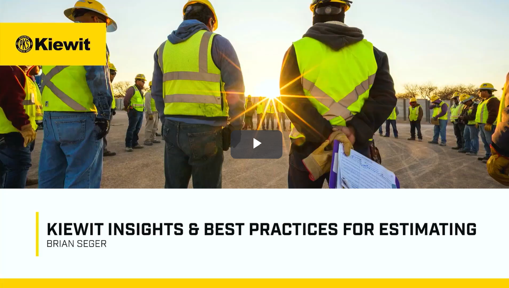 Kiewit Insights and Best Practices for Estimating - American Society of ...