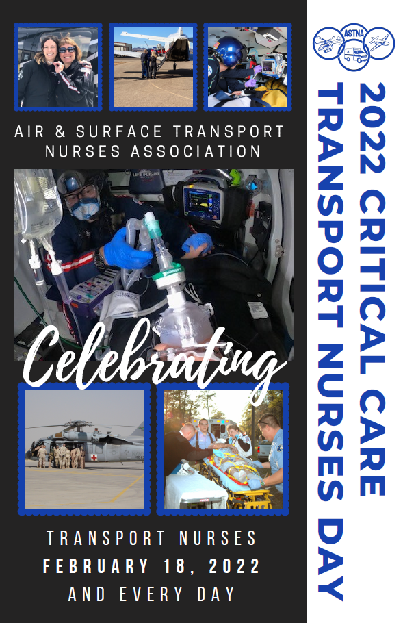 Critical Care Transport Nurses Day is Friday, February 18th! - ASTNA