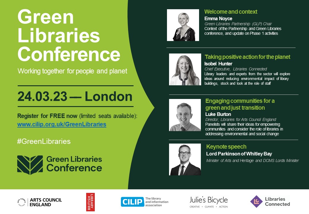 Green Libraries Events - CILIP: the library and information association