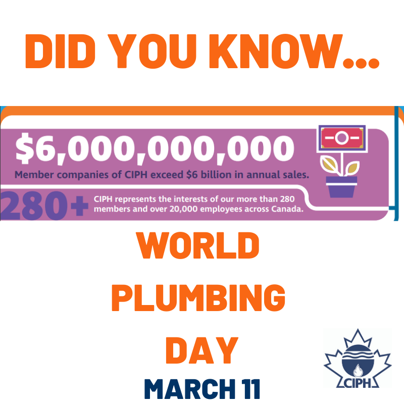 World Plumbing Day Graphics - Canadian Institute of Plumbing & Heating