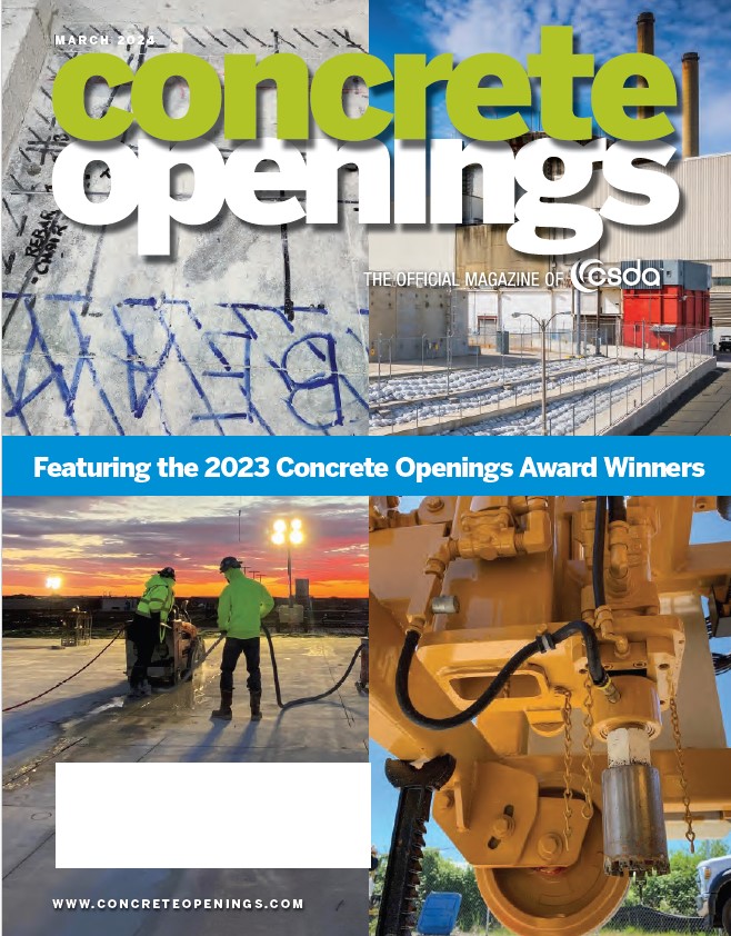 Concrete Openings - Concrete Sawing and Drilling Association