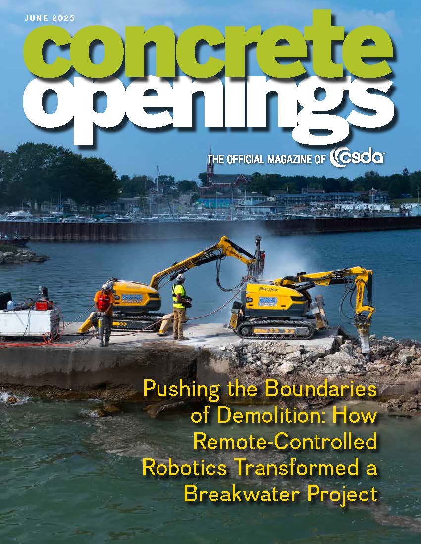 Concrete Openings - Concrete Sawing and Drilling Association