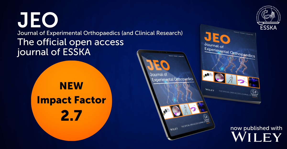 ESSKA Journals Impact Factor Announcement - European Society of Sports ...