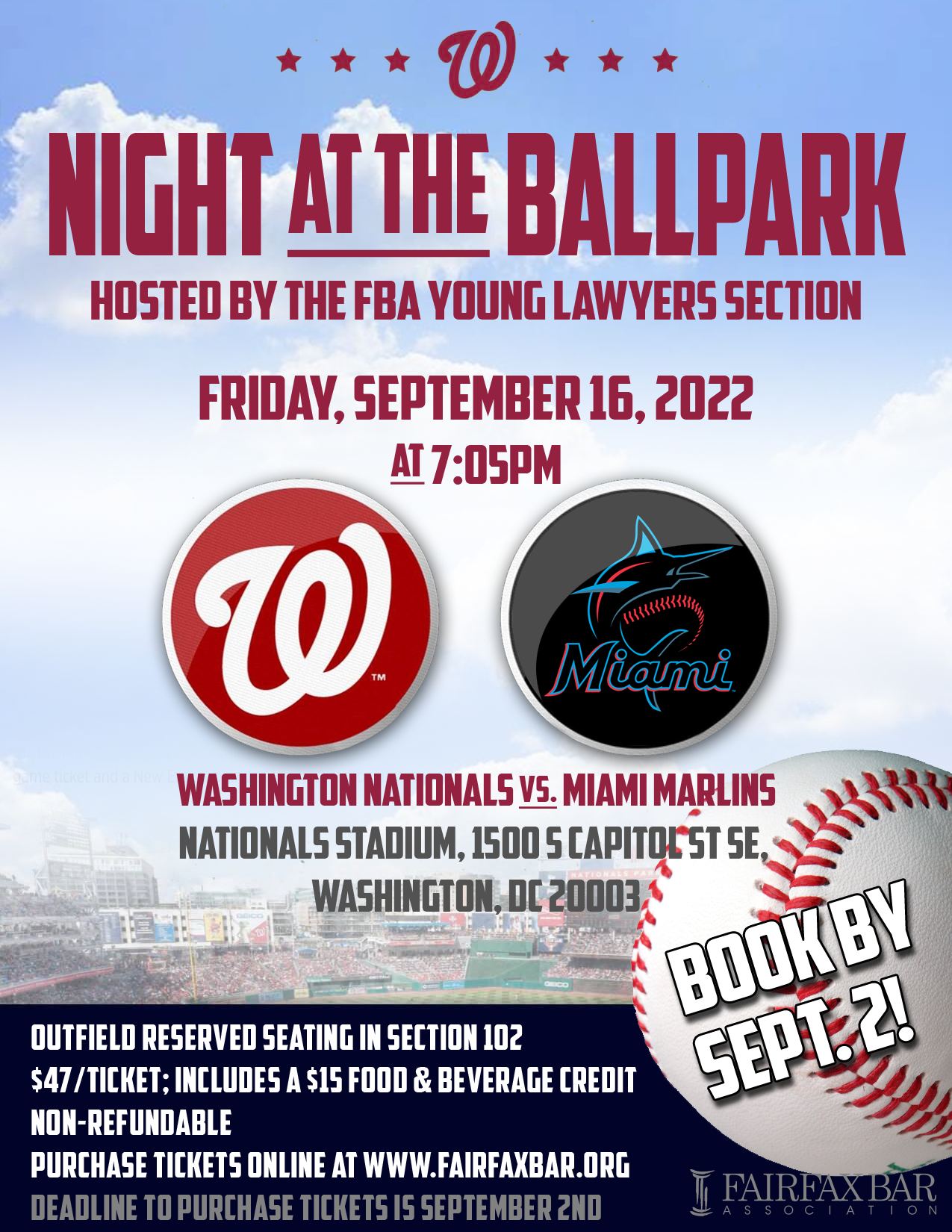 A Night at the Ballpark - Fairfax Bar Association