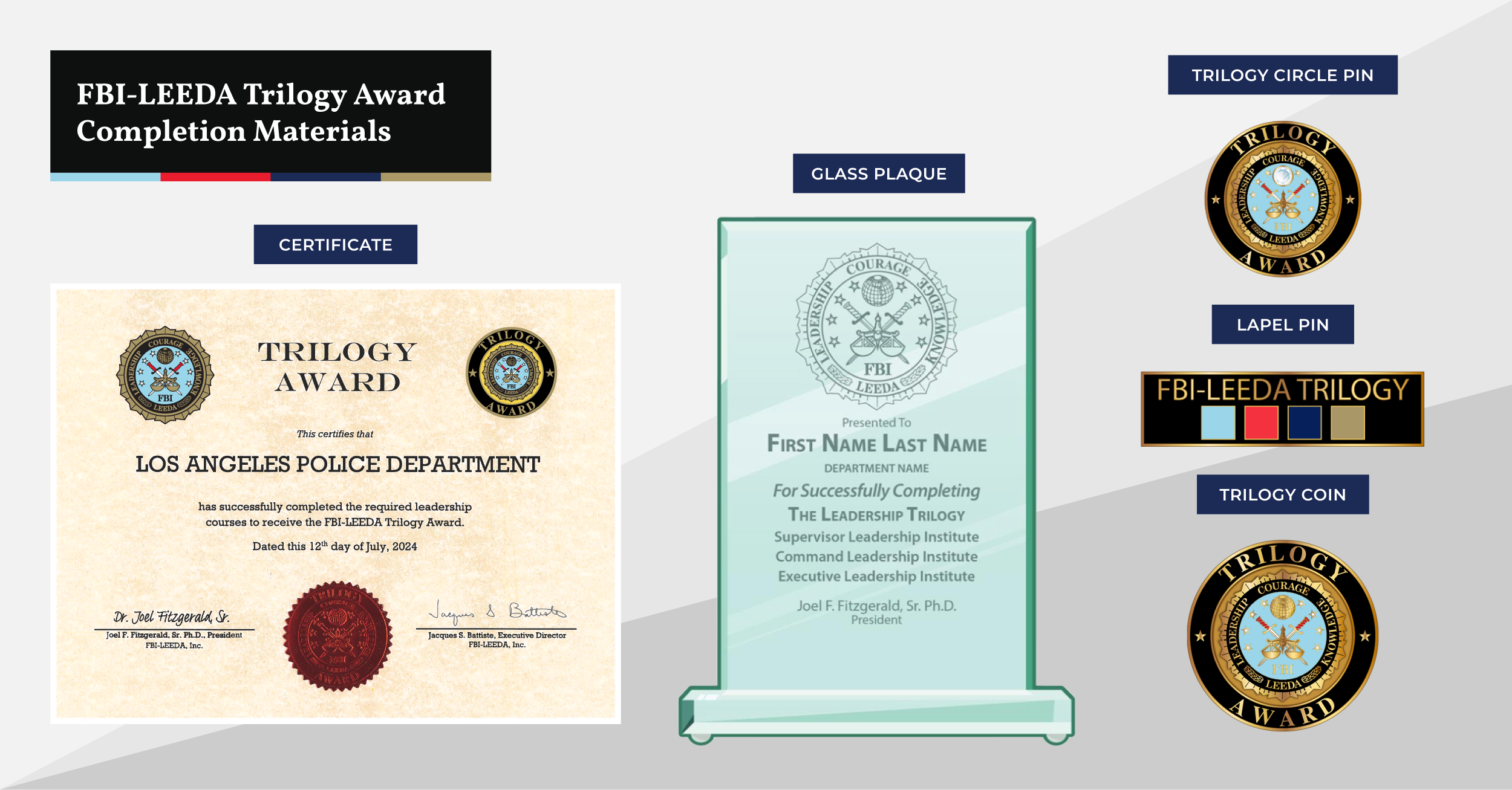 Trilogy Award - Staging-FBI-Law Enforcement Executive Development Association
