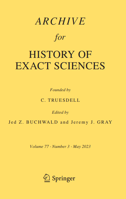 History Of Science Journal