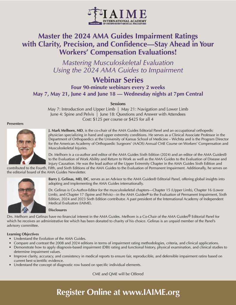 International Academy of Independent Medical Evaluators