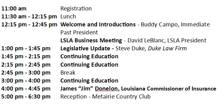 Calling all sponsors! LSLA is ready for another great meeting and we ...