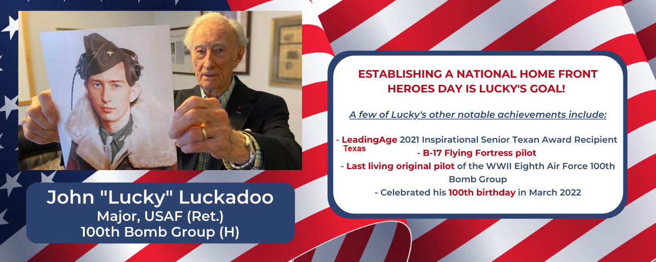 Let’s Honor Home Front Heroes Day on May 9 - LeadingAge Texas