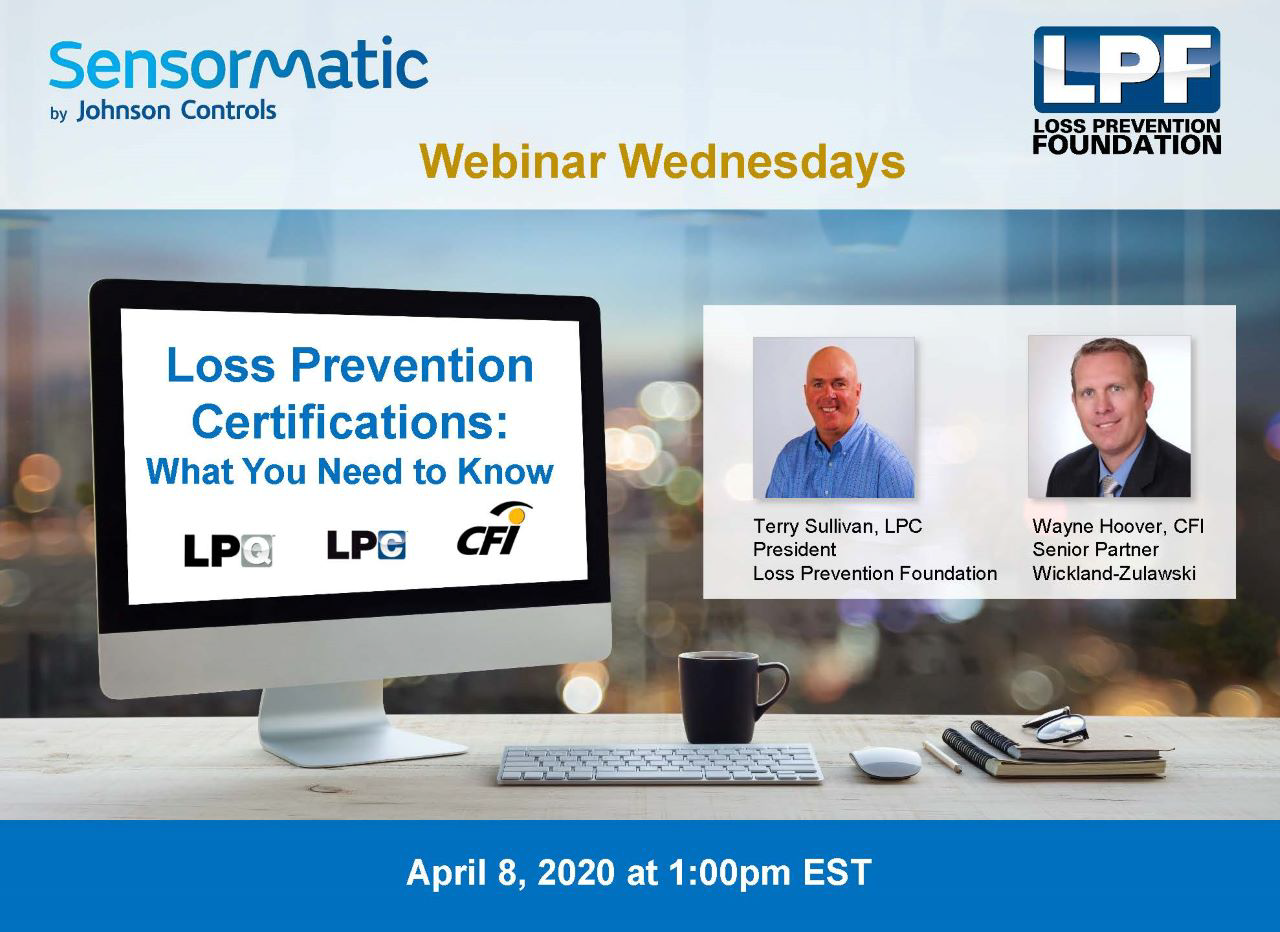 Free LP/AP Training: Webinar Wednesdays - Loss Prevention Foundation