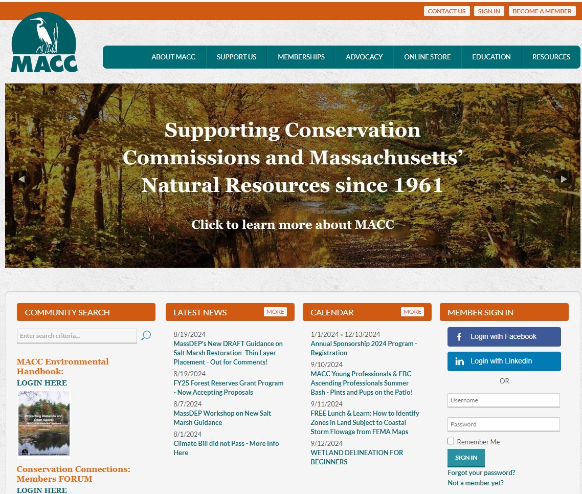 New MACC Website Coming Friday, Jan 31, 2025! - Massachusetts Association of Conservation ...