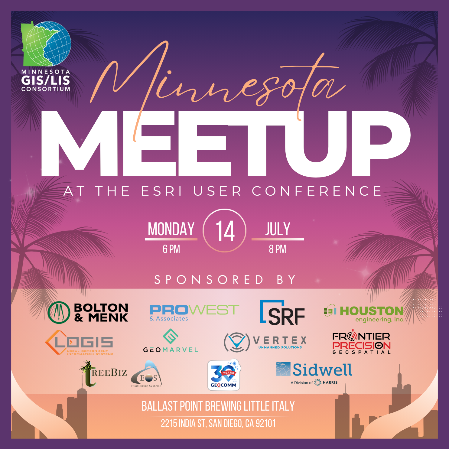 Join us at the MN GIS/LIS Consortium Social at the Esri User Conference ...