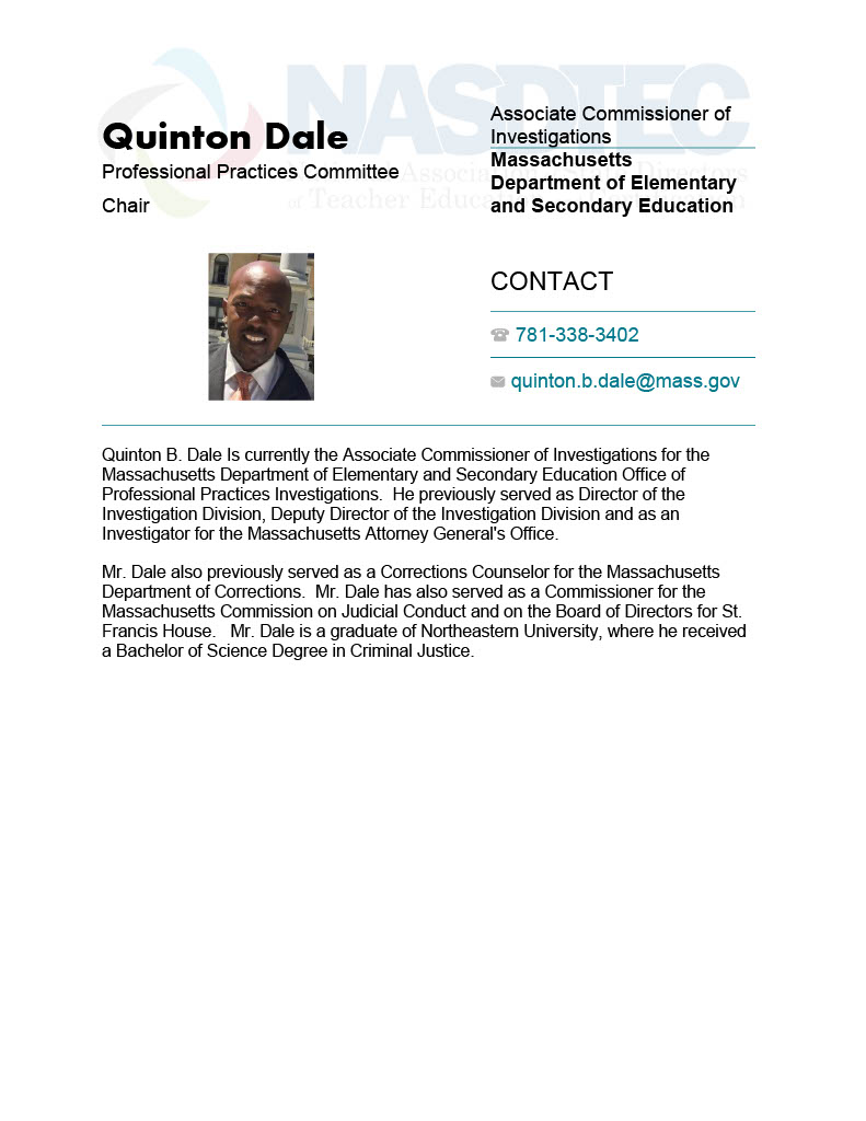 Executive Board - National Association of State Directors of Teacher ...