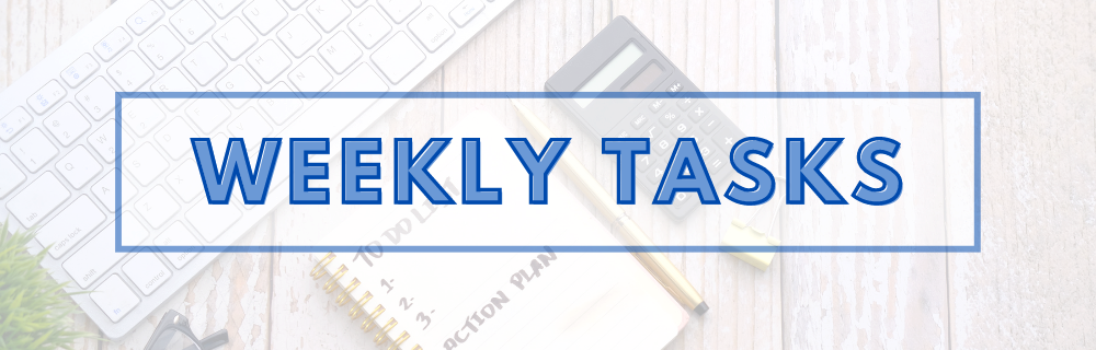CFO Checklist: Weekly Tasks - North Carolina Association of School ...