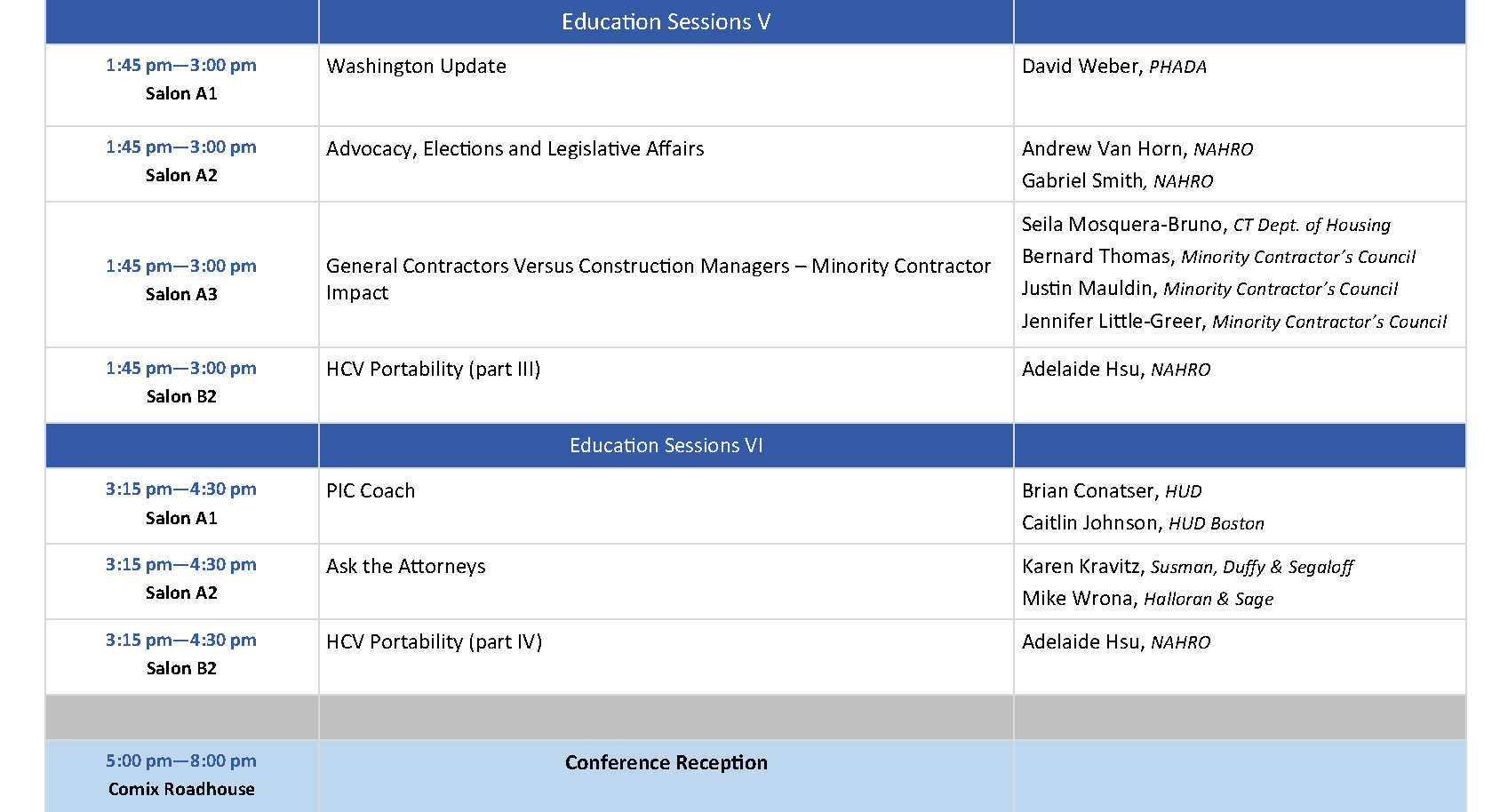 2025 Mid-Winter Conference Schedule - NERC NAHRO