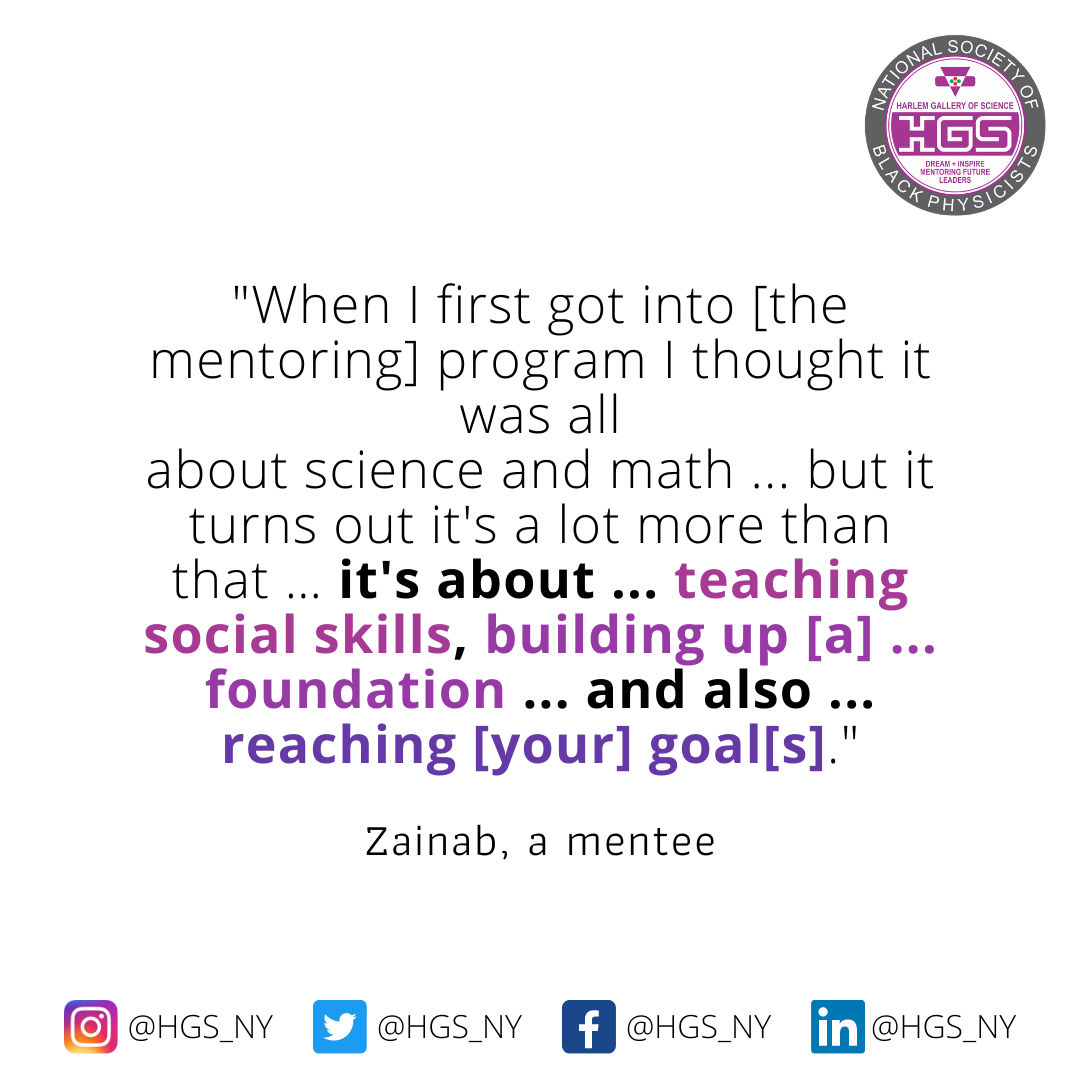 NSBP/HGS Mentoring Program - National Society of Black Physicists
