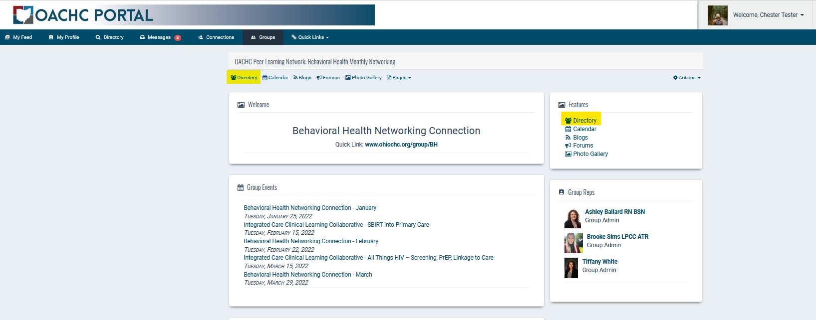 OACHC Portal: How to Connect with Members on the Portal - Ohio ...