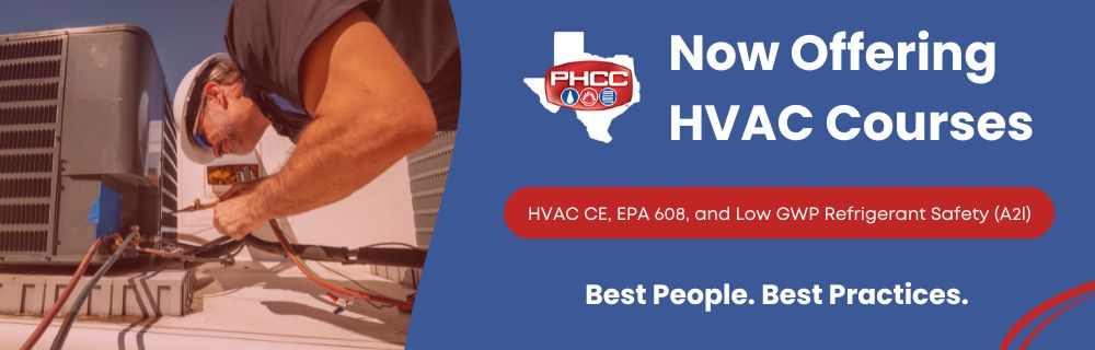 HVAC CE, EPA 608 & Low GWP Safety Courses | PHCC Texas HVAC Training