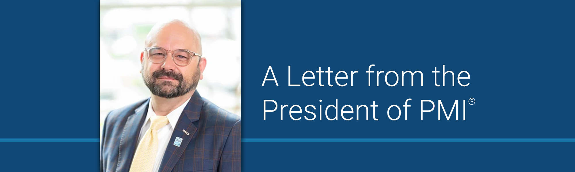 Letter from the President of PMI