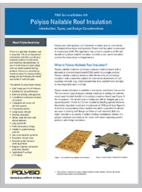Polyiso Roof Insulation | 100 Series - Roofing