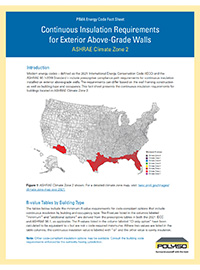 Energy Code Fact Sheets: Continuous Wall Insulation