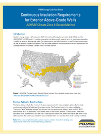 Energy Code Fact Sheets: Continuous Wall Insulation