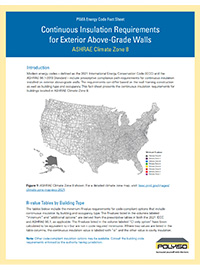 Energy Code Fact Sheets: Continuous Wall Insulation