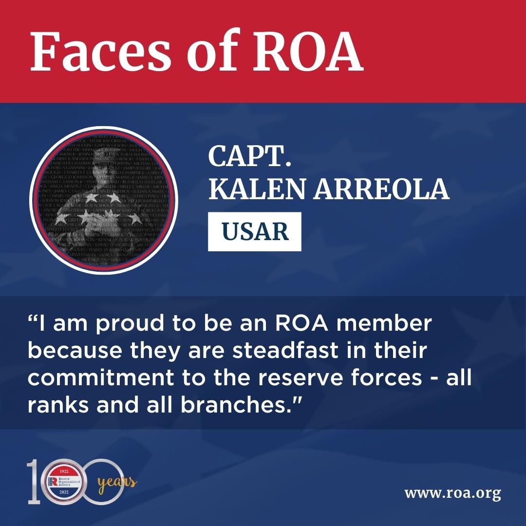 Faces of ROA: USAR Capt. Kalen Arreola - ROA
