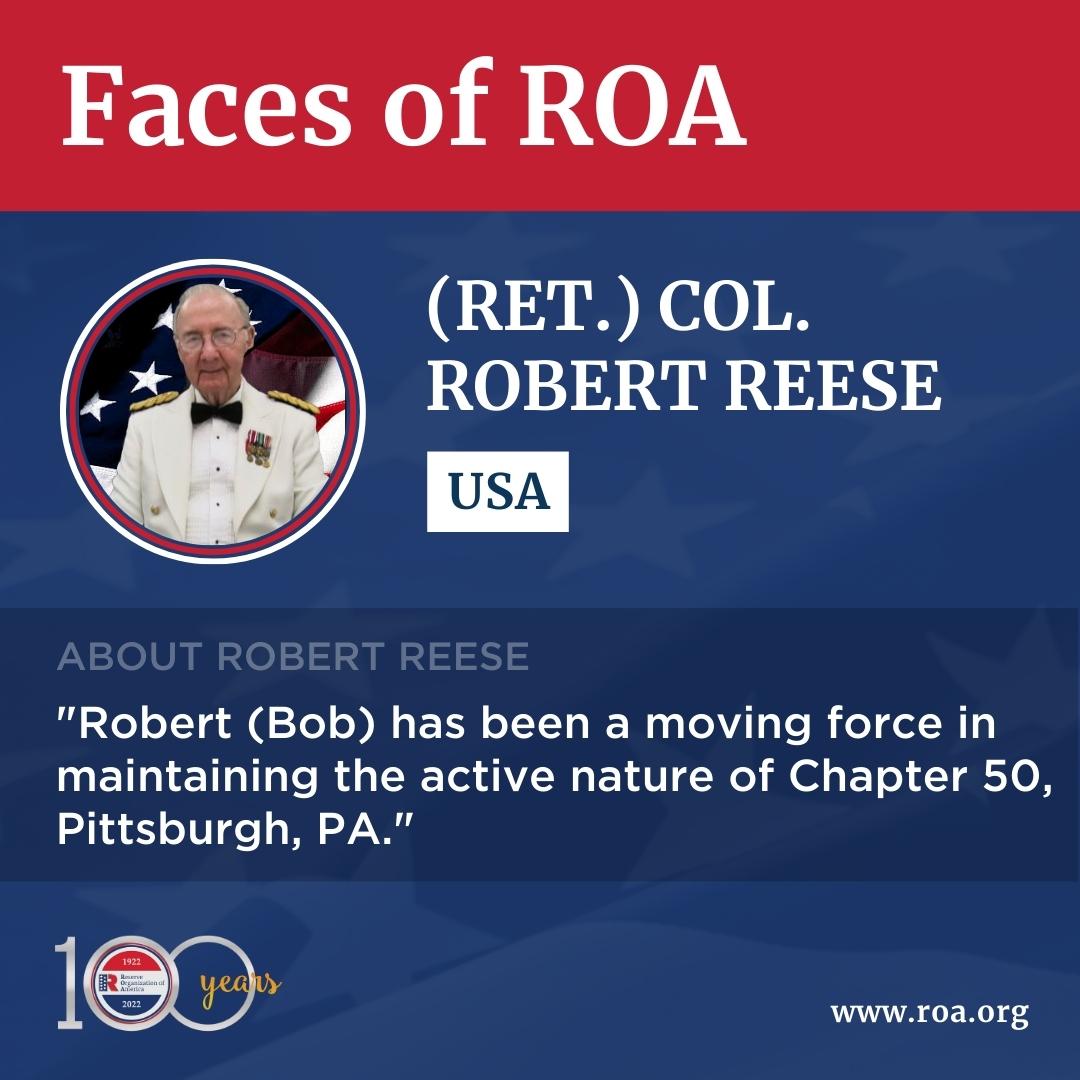 Faces of ROA: USA (Ret.) Col. Robert Reese - ROA