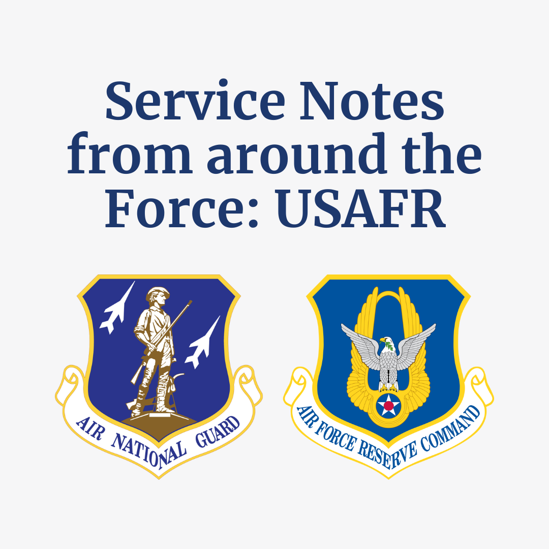 Service notes from around the Force: USAFR - ROA