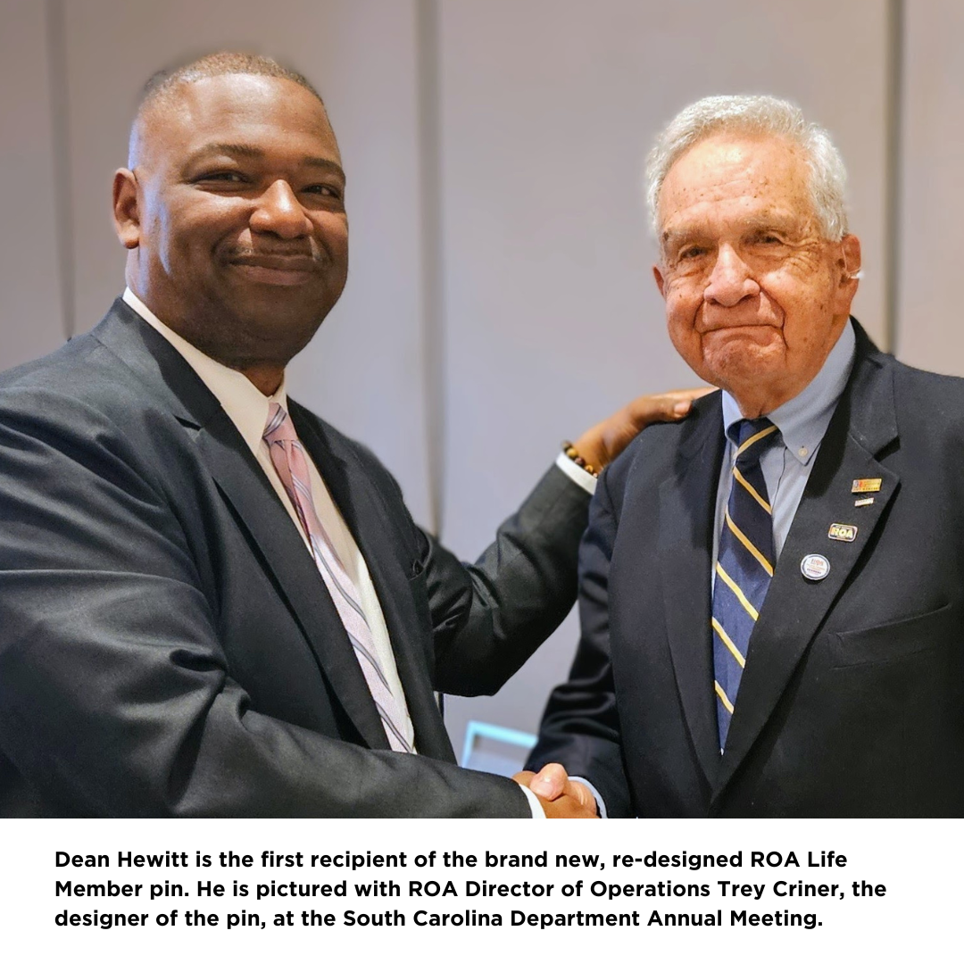 Member since 1959, Dean Hewitt receives first ROA Life Member Pin - ROA