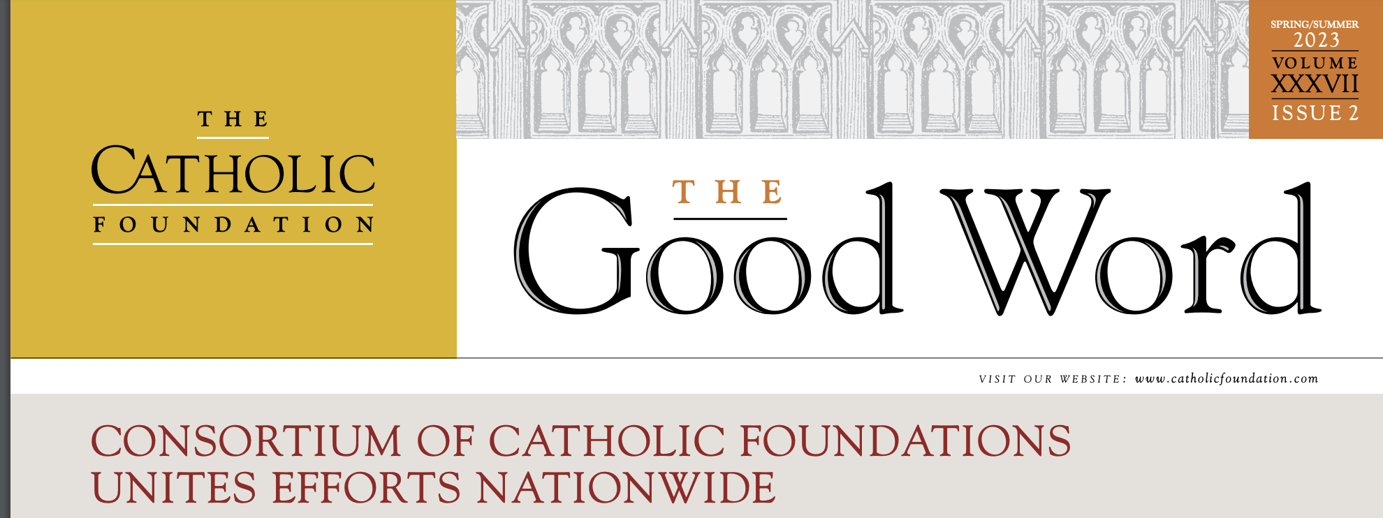 August 2023 Update Newsletter - The Catholic Foundation for the benefit ...
