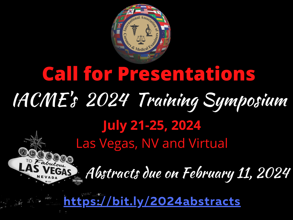 2024 Training Symposium Call for Presentations - International ...