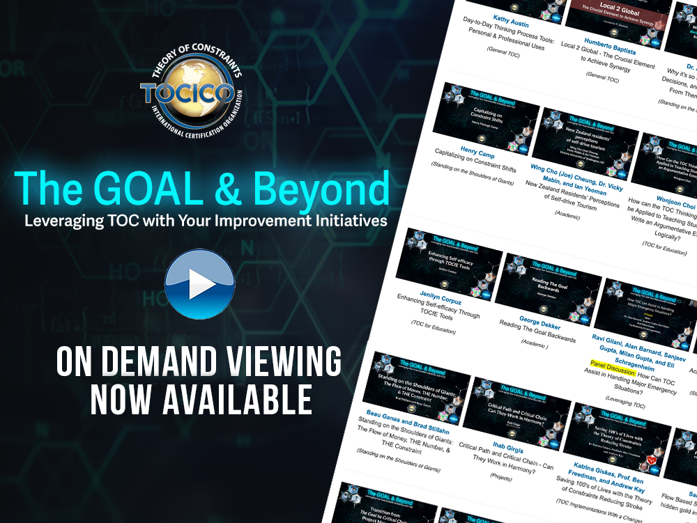 June 2022 TOCICO News - Theory of Constraints International Certification Organization