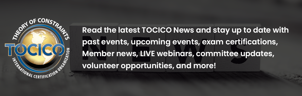 November 2022 TOCICO News - Theory of Constraints International Certification Organization