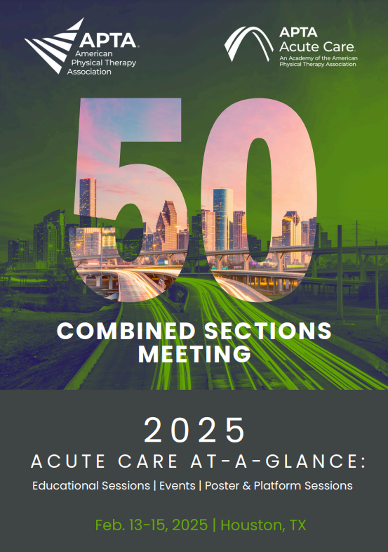 Combined Sections Meeting - Academy of Acute Care Physical Therapy