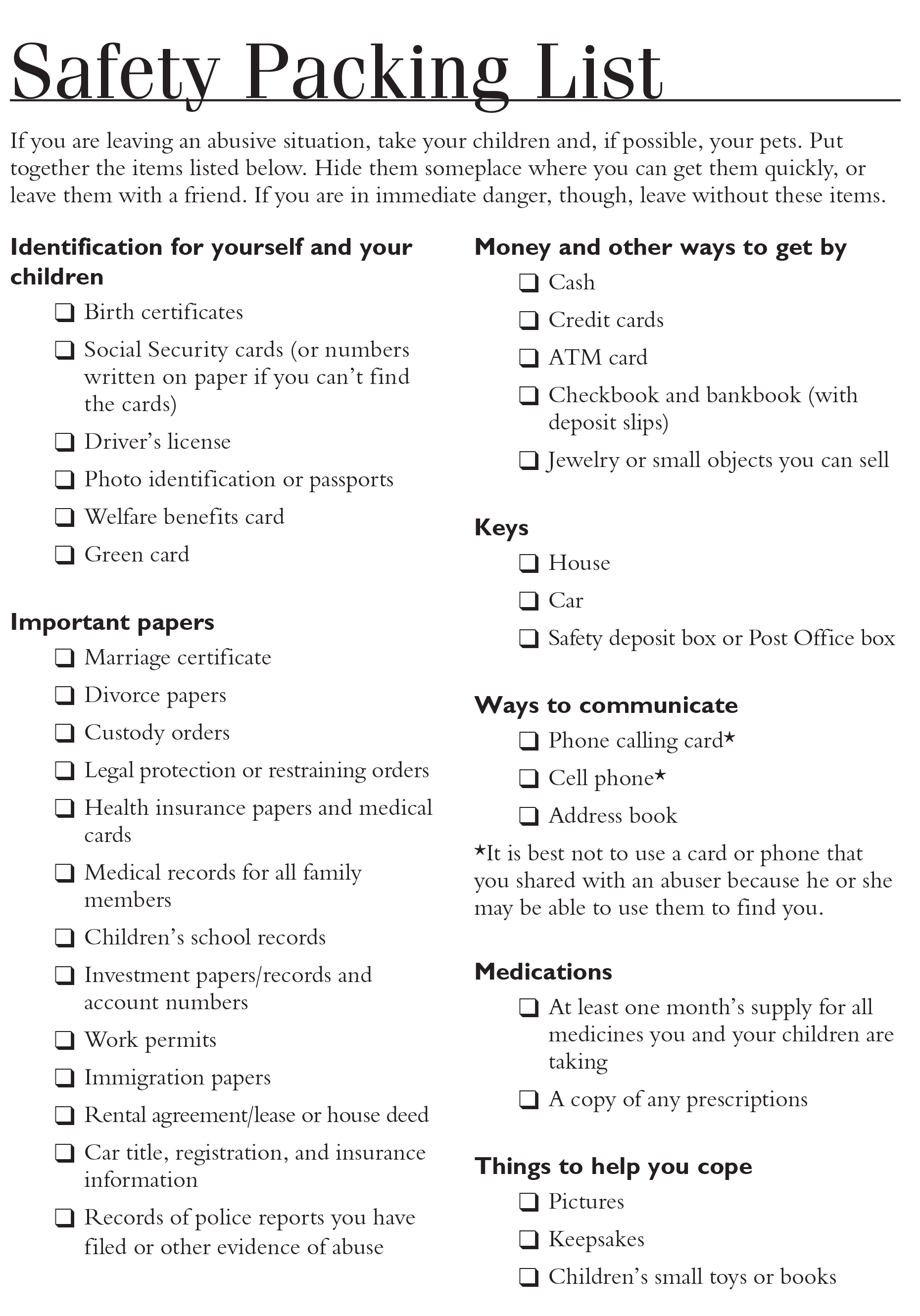 Domestic Violence/Intimate Partner Violence: Screening, Detection and ...