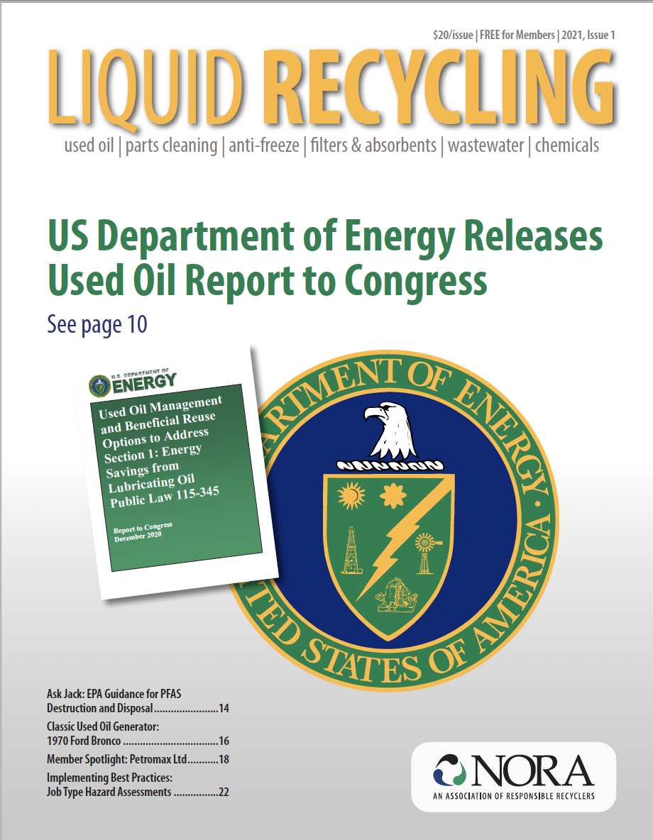Liquid Recycling Magazine Archive - NORA, An Association of Responsible ...