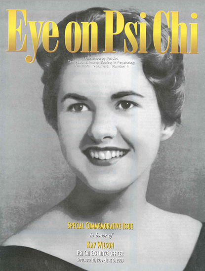 Remembering Kay: The Psi Chi National Council