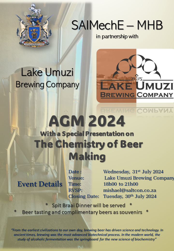 SAIMechE: Mpumalanga Highveld Branch AGM - SAIMechE