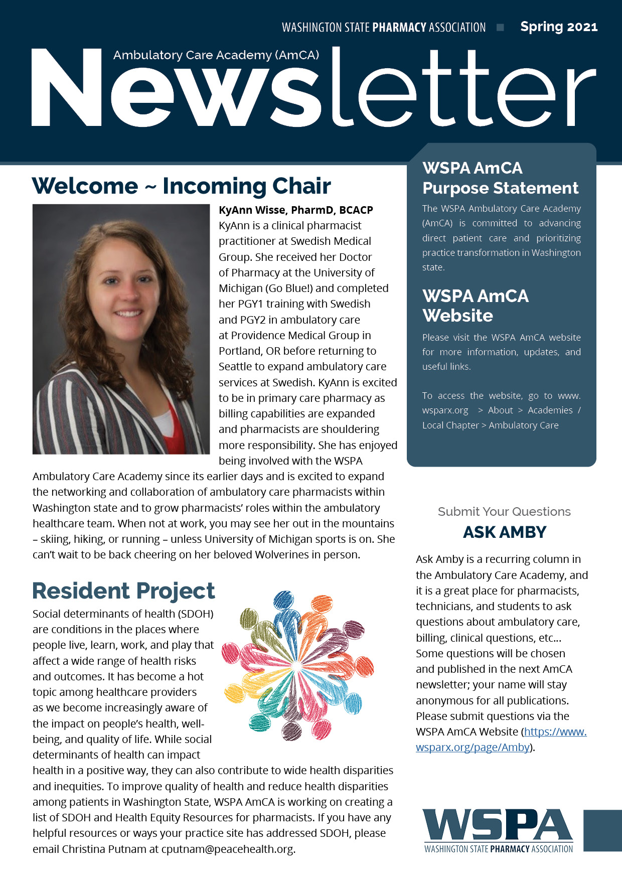 Ambulatory Care Academy - 2021 Spring Newsletter - Washington State ...
